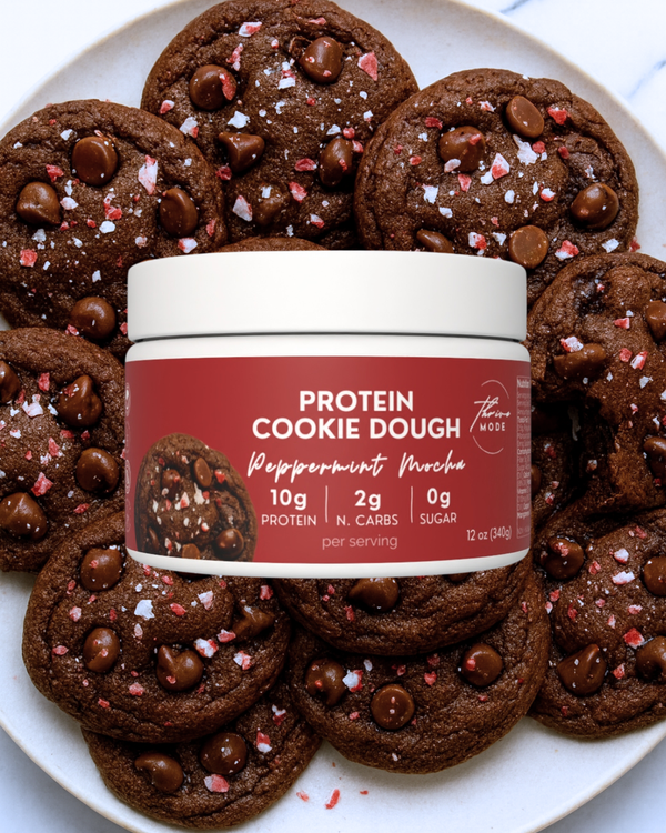 Protein Cookie Dough: Peppermint Mocha, 12oz – Thrive Mode Foods