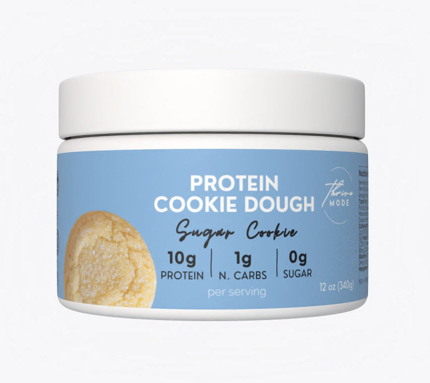 Protein Cookie Dough: Sugar Cookie, 12oz – Thrive Mode Foods