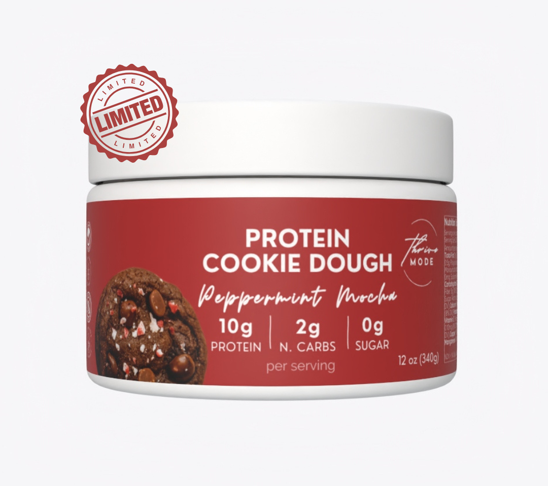 Protein Cookie Dough: Peppermint Mocha, 12oz – Thrive Mode Foods